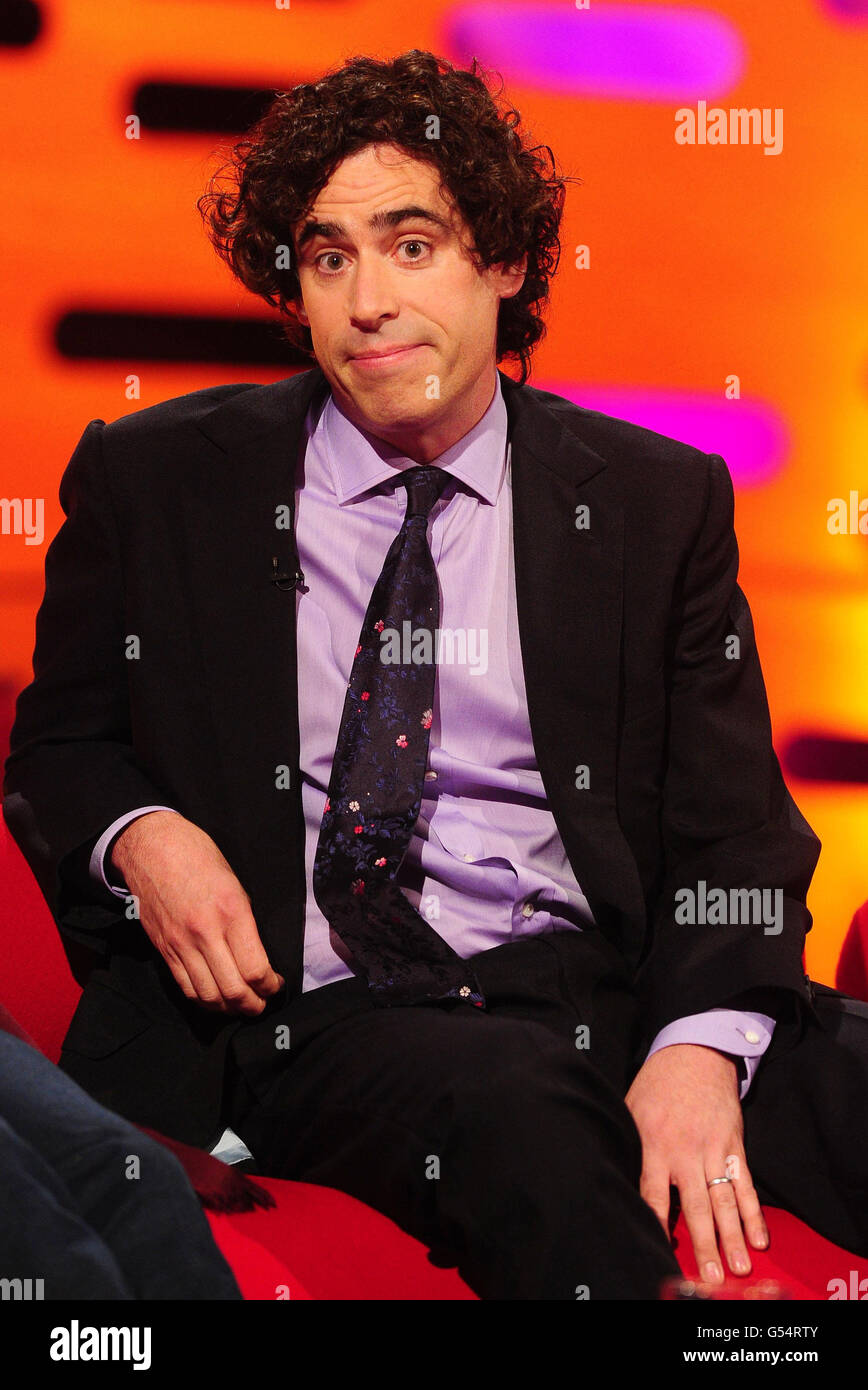 Stephen Mangan during the filming for this week's edition of The Graham ...