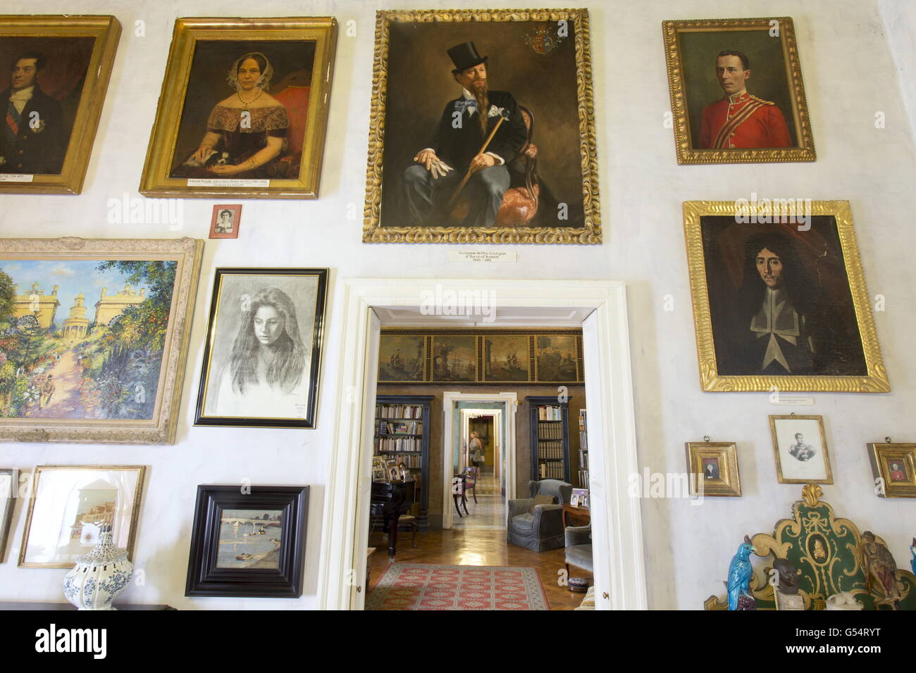 Interial view of the Casa Rocca Picola, a city palast from the 16th ...