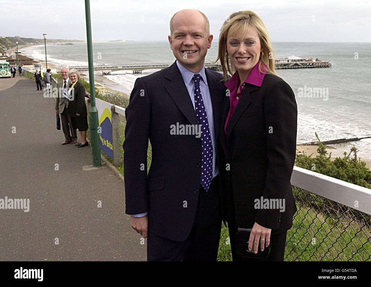 Conservative leader william hague and his wife ffion hi-res stock ...