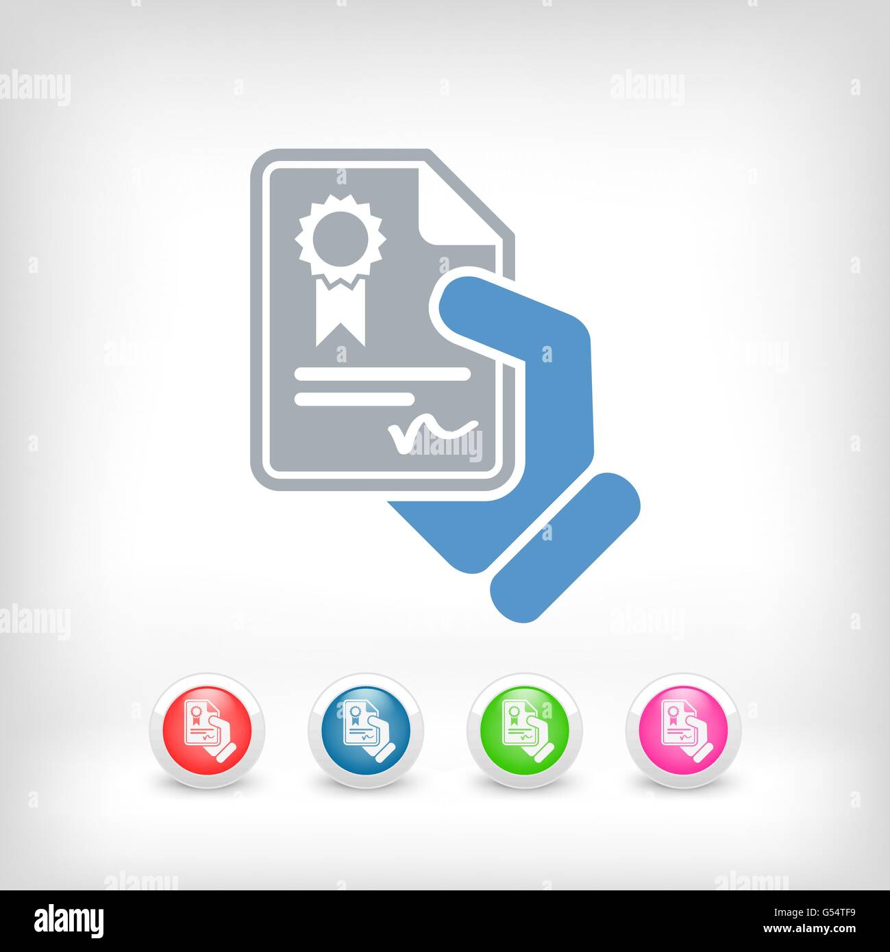Certificate document icon Stock Vector Image & Art - Alamy