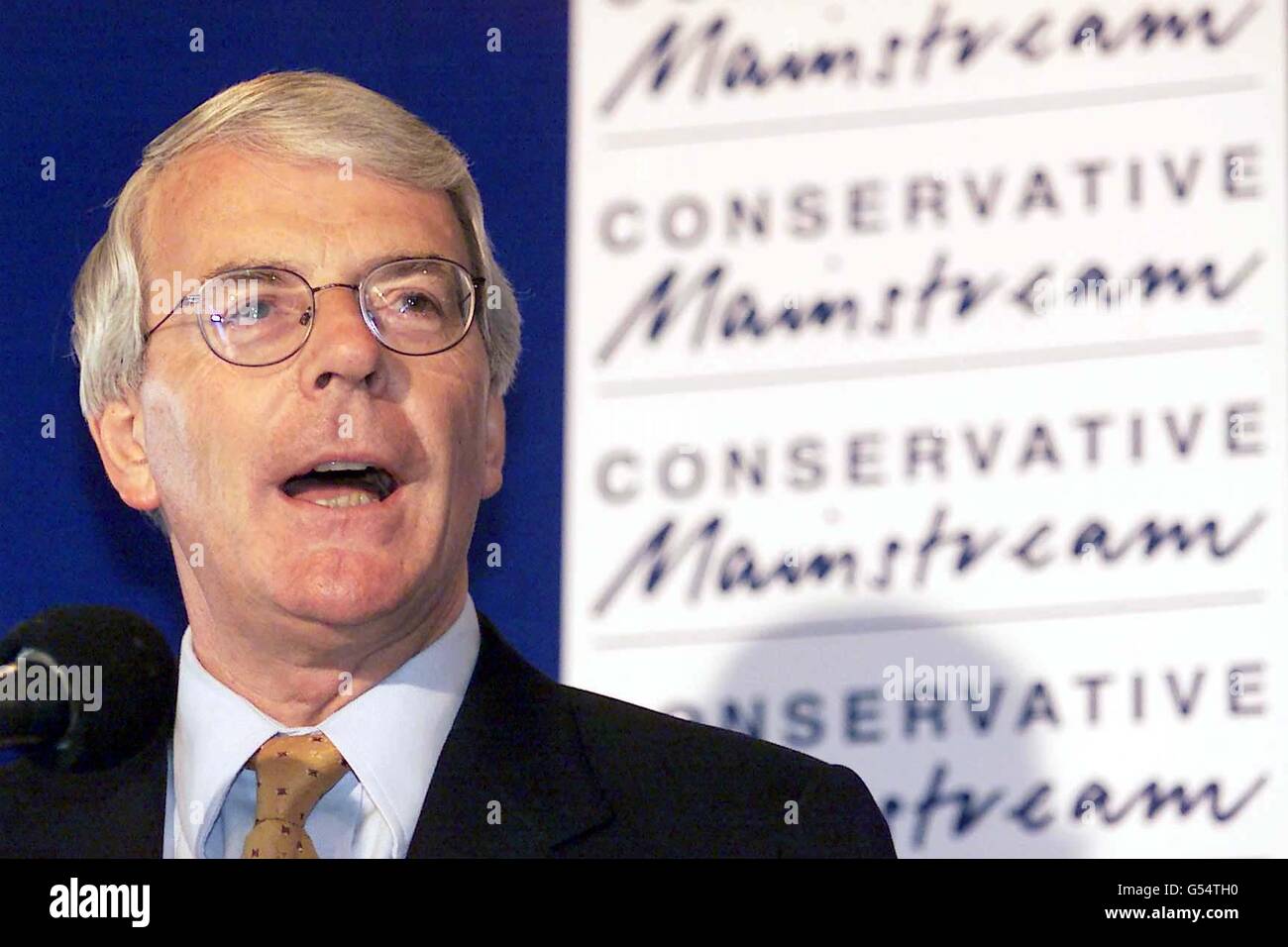 Former conservative prime minister john major speaking fringe meeting ...
