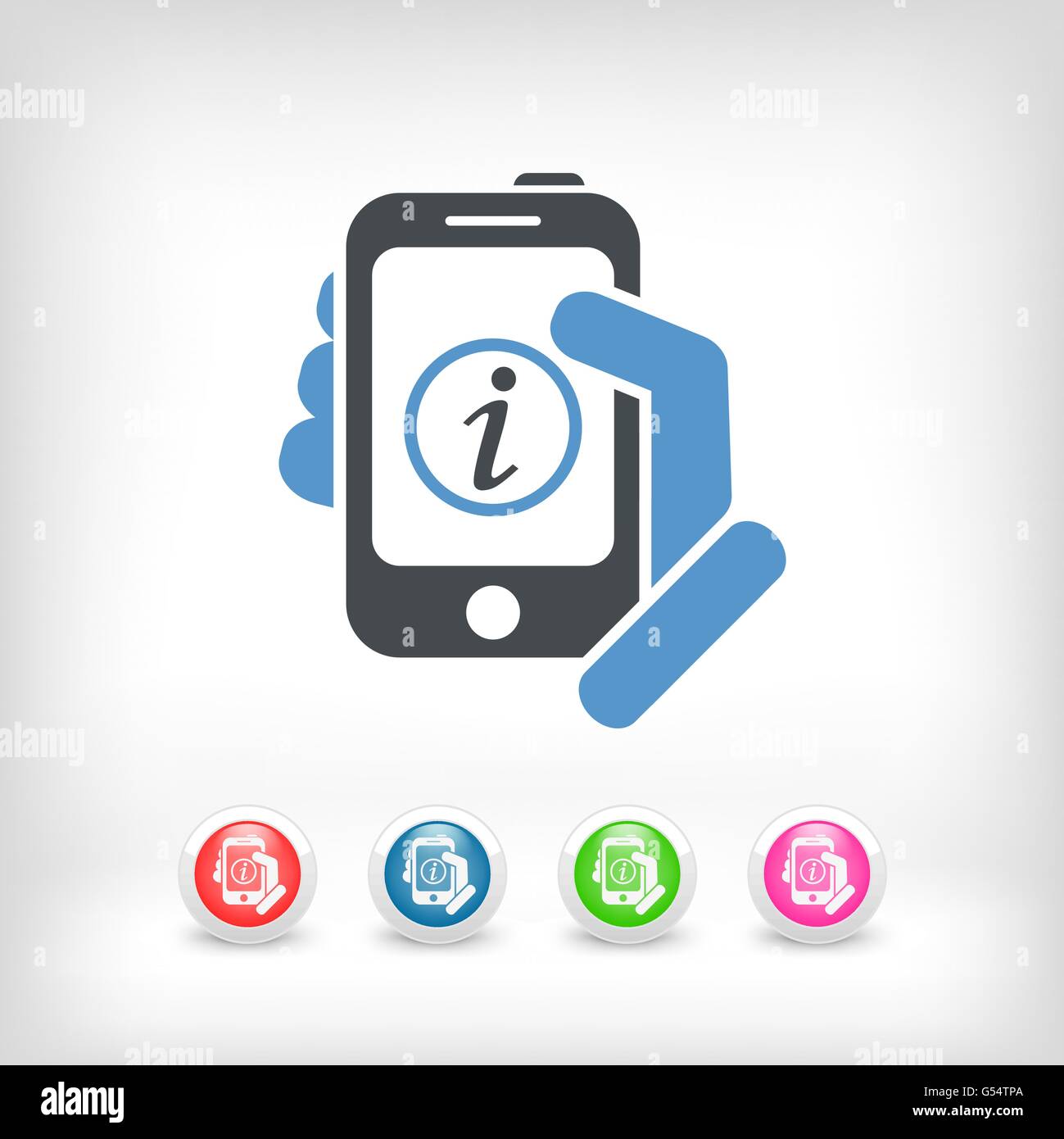 Info mobile device Stock Vector Image & Art - Alamy