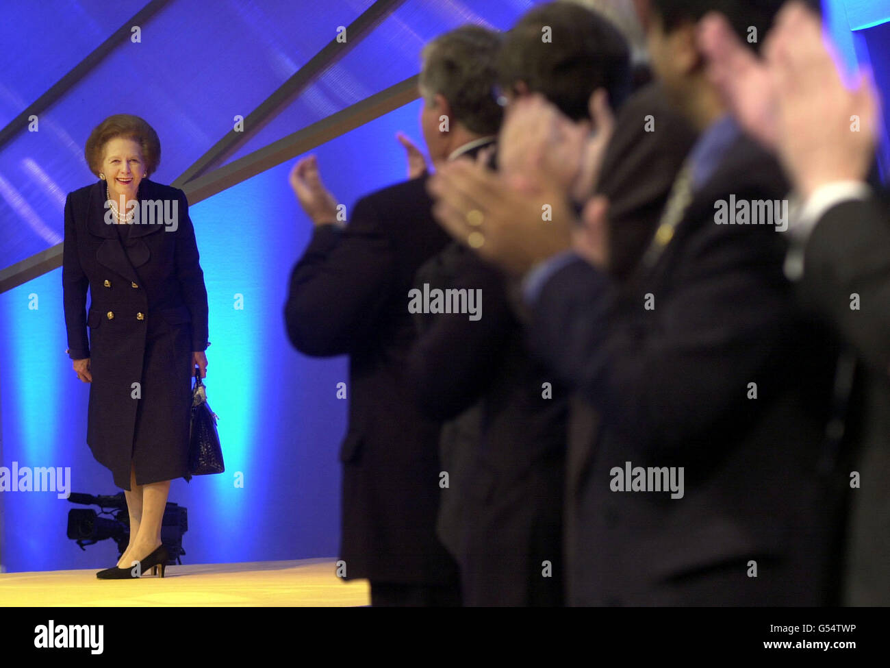Tory conference Thatcher applause Stock Photo - Alamy