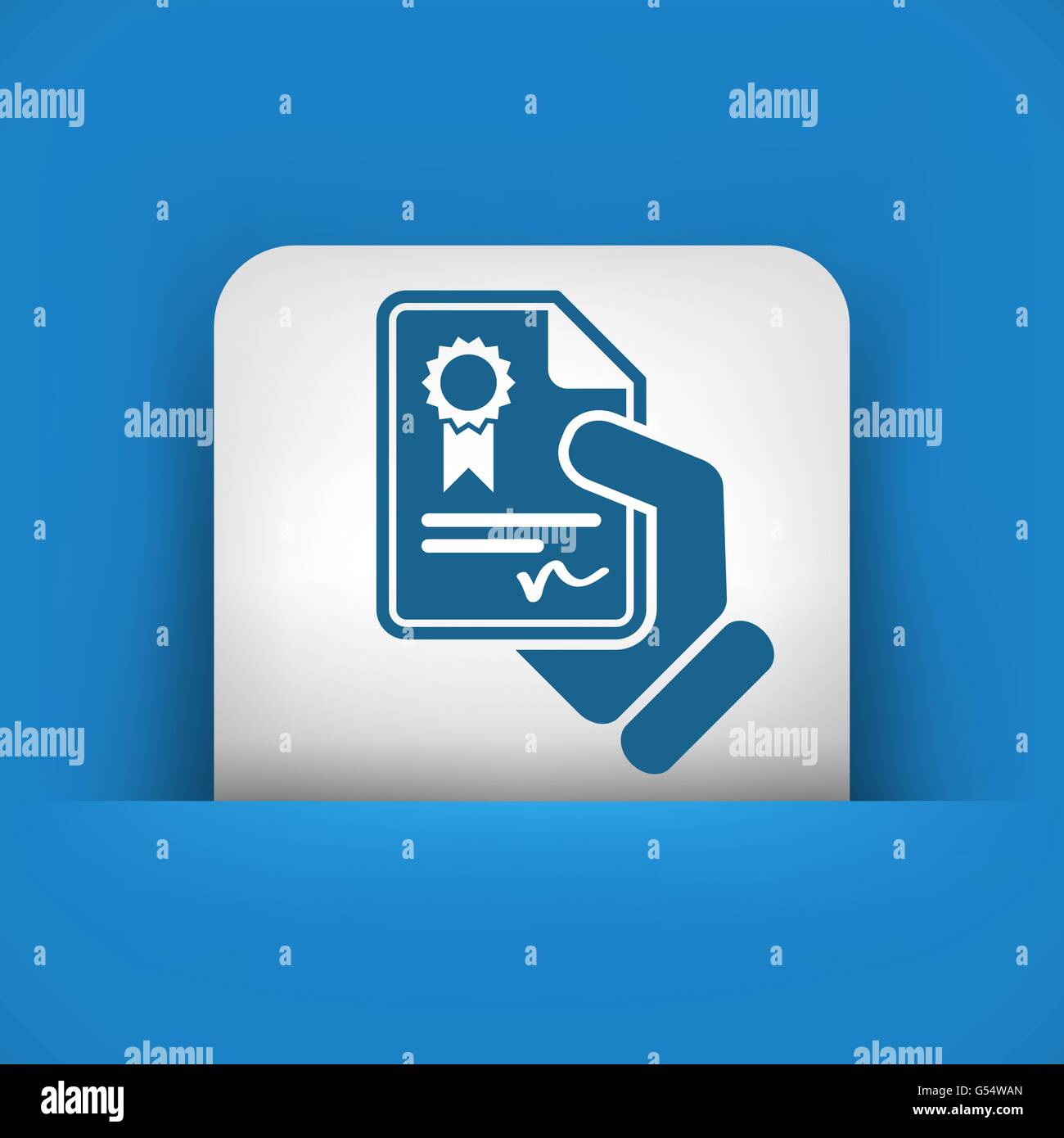 Certificate document icon Stock Vector Image & Art - Alamy