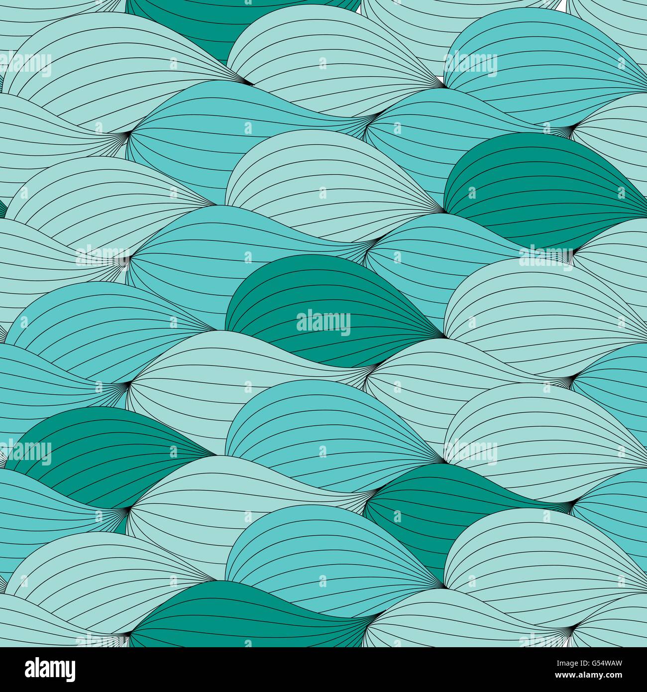 Abstract Wave Seamless Pattern Background. Vector Illustration Stock ...