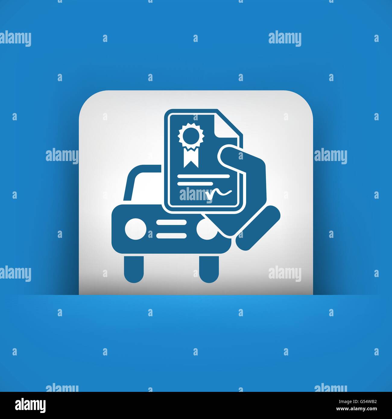 Car certificate icon Stock Vector Image & Art - Alamy