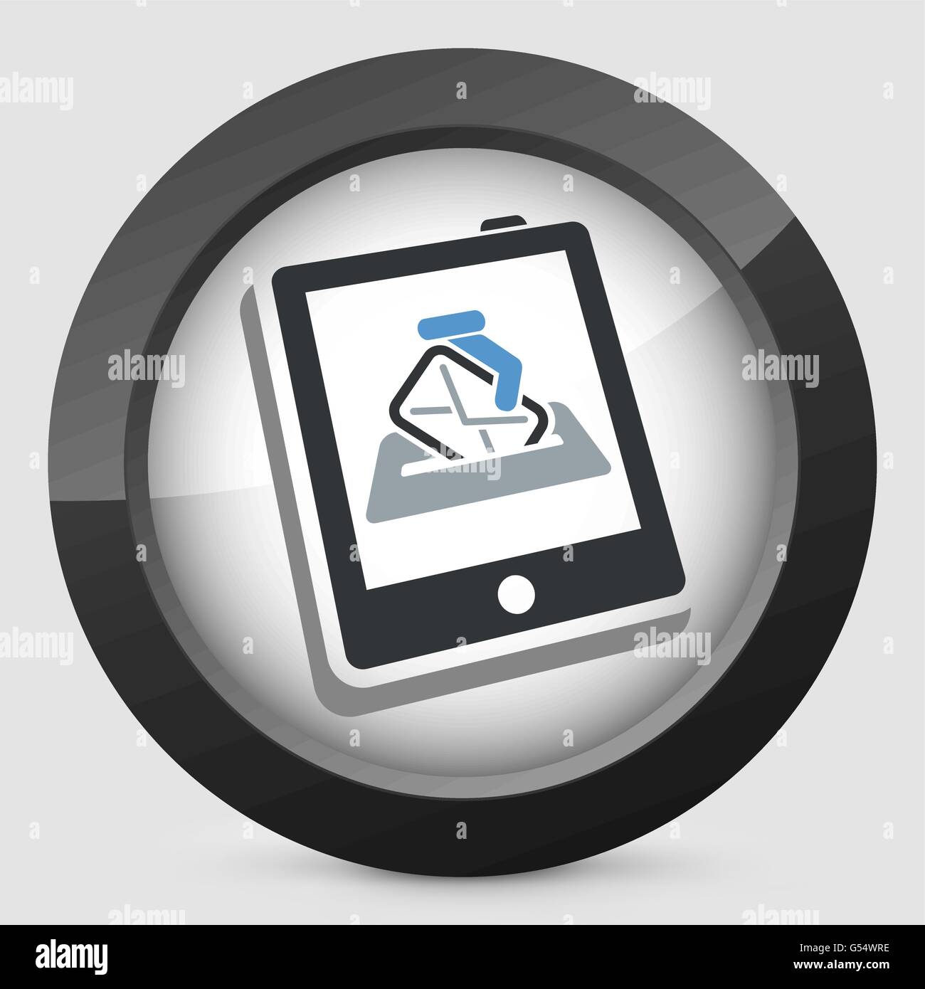 Tablet mail box Stock Vector Image & Art - Alamy