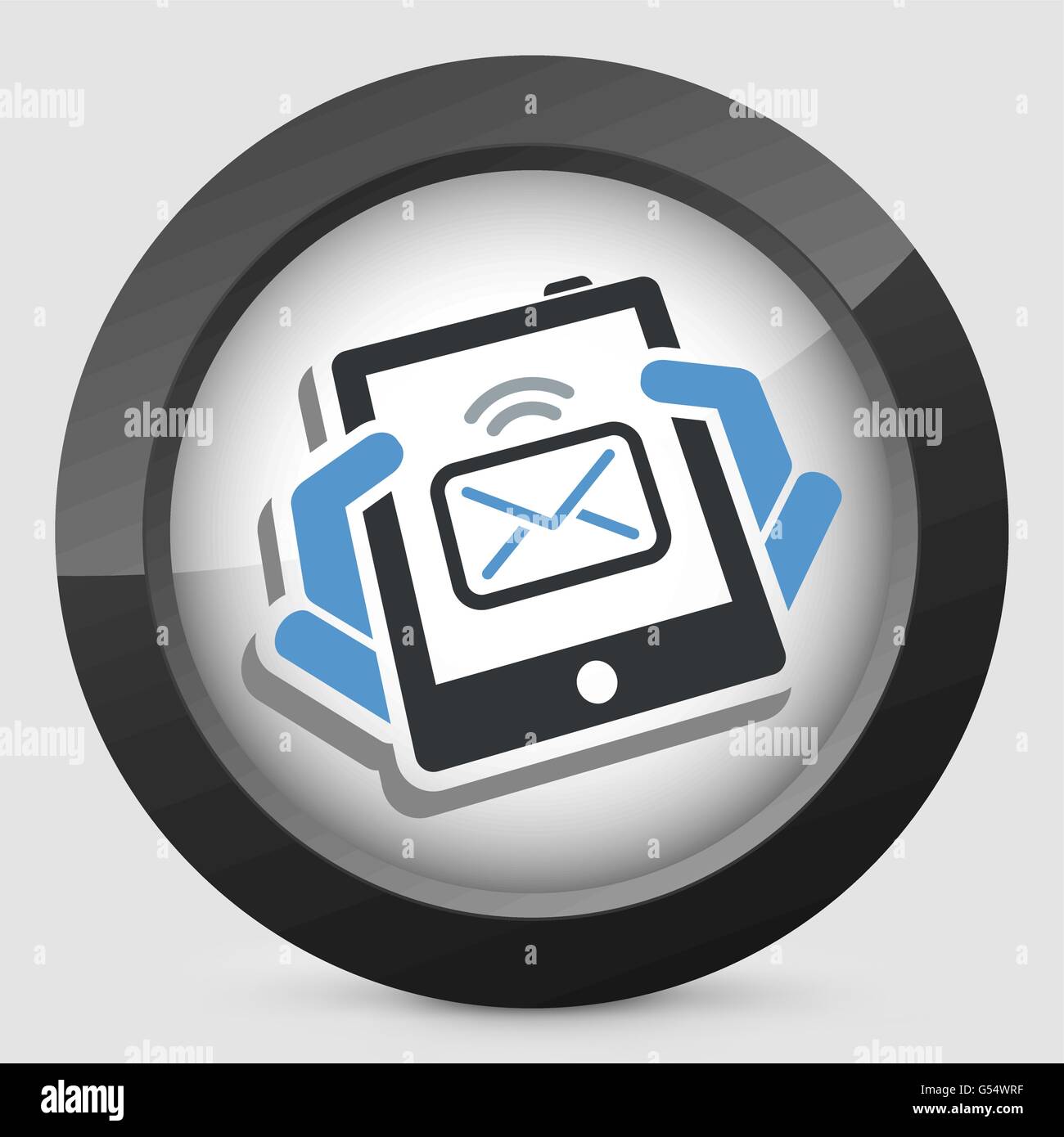 Tablet message icon Stock Vector Image & Art - Alamy