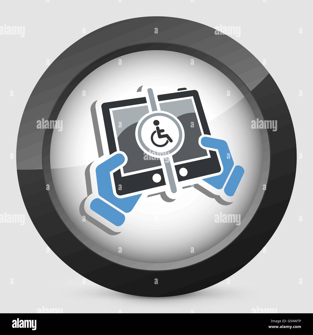 Handicap tablet connection Stock Vector Image & Art - Alamy