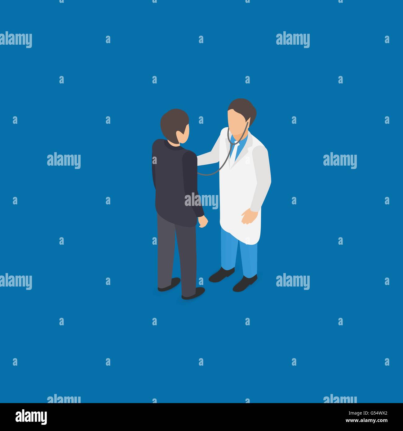 Nurse listening patient Stock Vector Images - Alamy