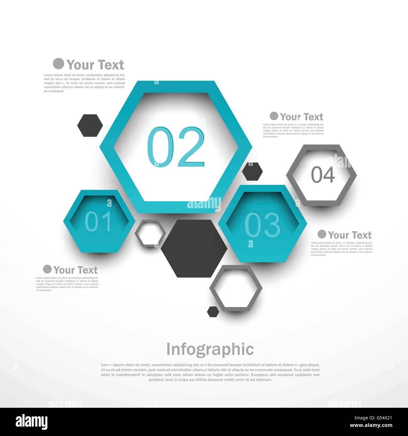 Hexagon infographic illustration Stock Vector Image & Art - Alamy