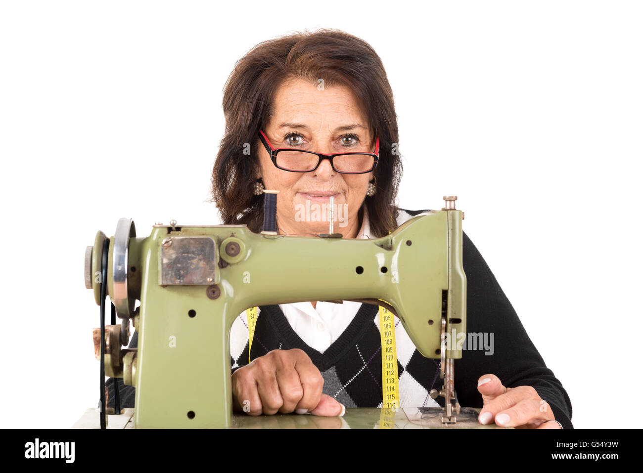 Grandmother mother sewing machine hi-res stock photography and images ...