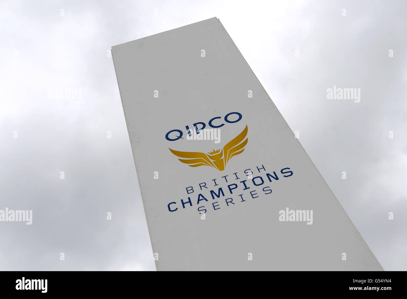 General view of signage for the qipco british champion series hi-res ...
