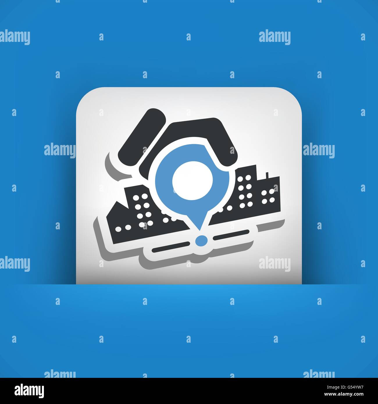 City map icon Stock Vector Image & Art - Alamy