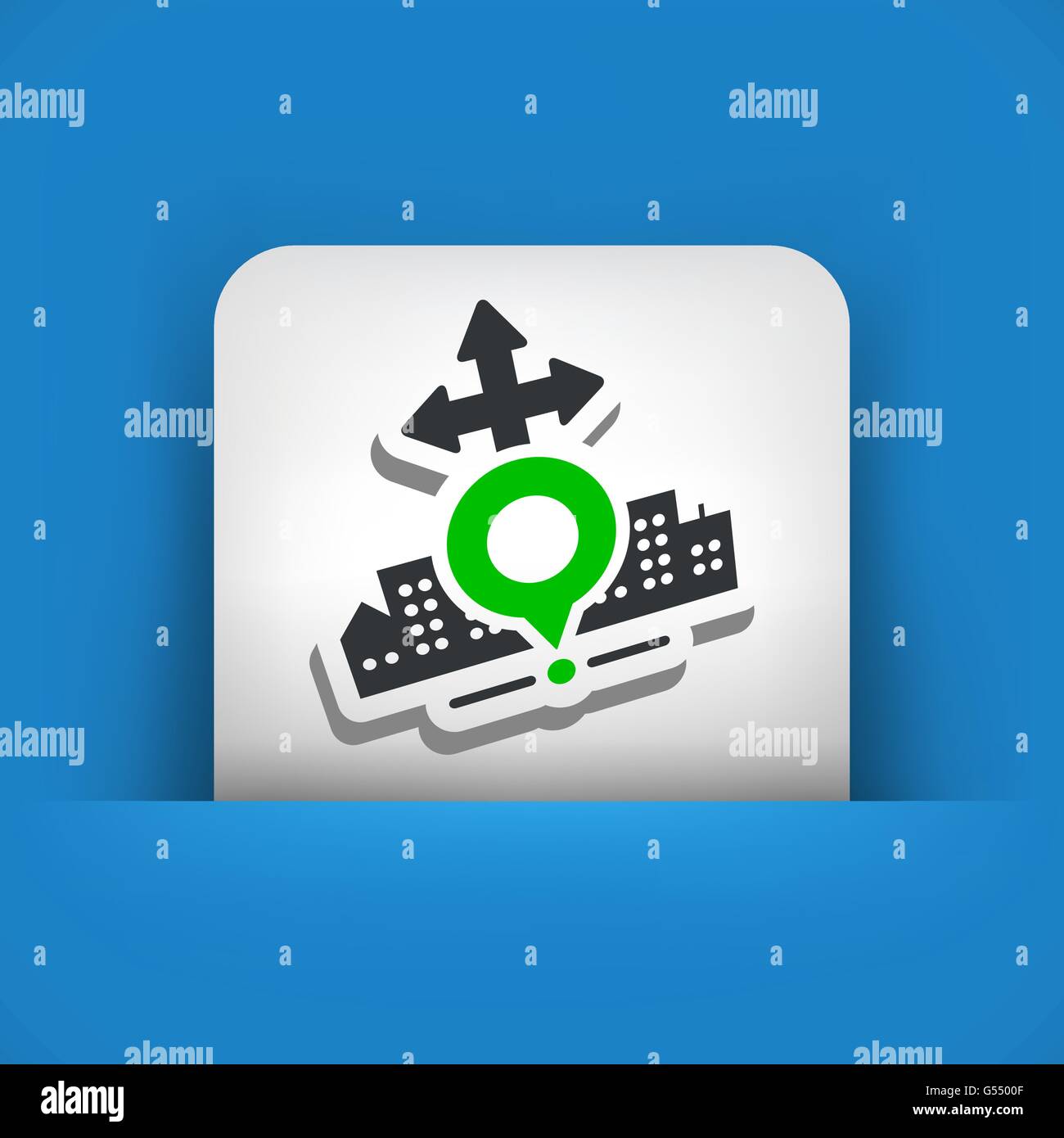 City map icon Stock Vector Image & Art - Alamy