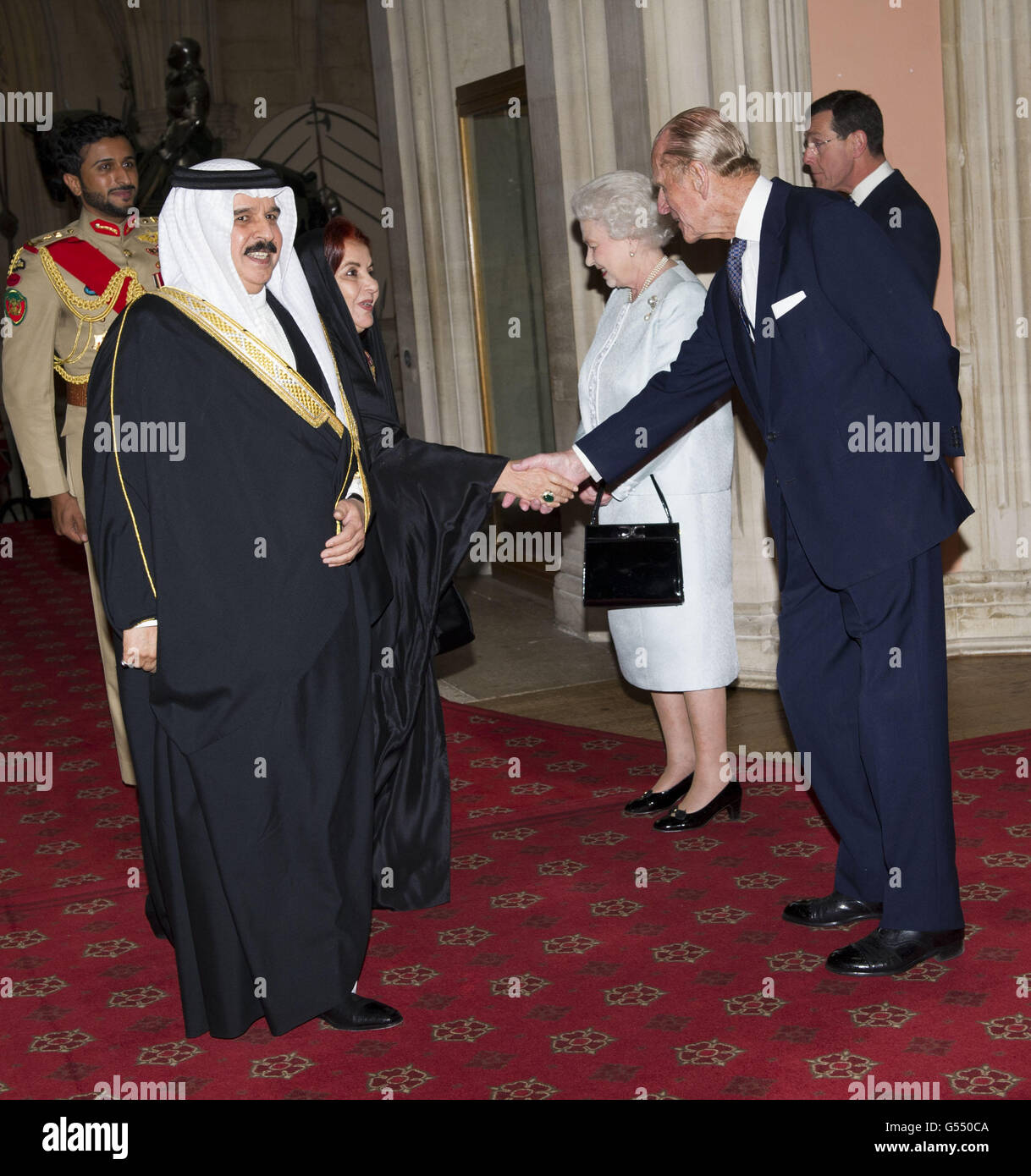 King of Bahrain, Hamad bin Isa Al-Khalifa and Princess Sabeeka bint ...