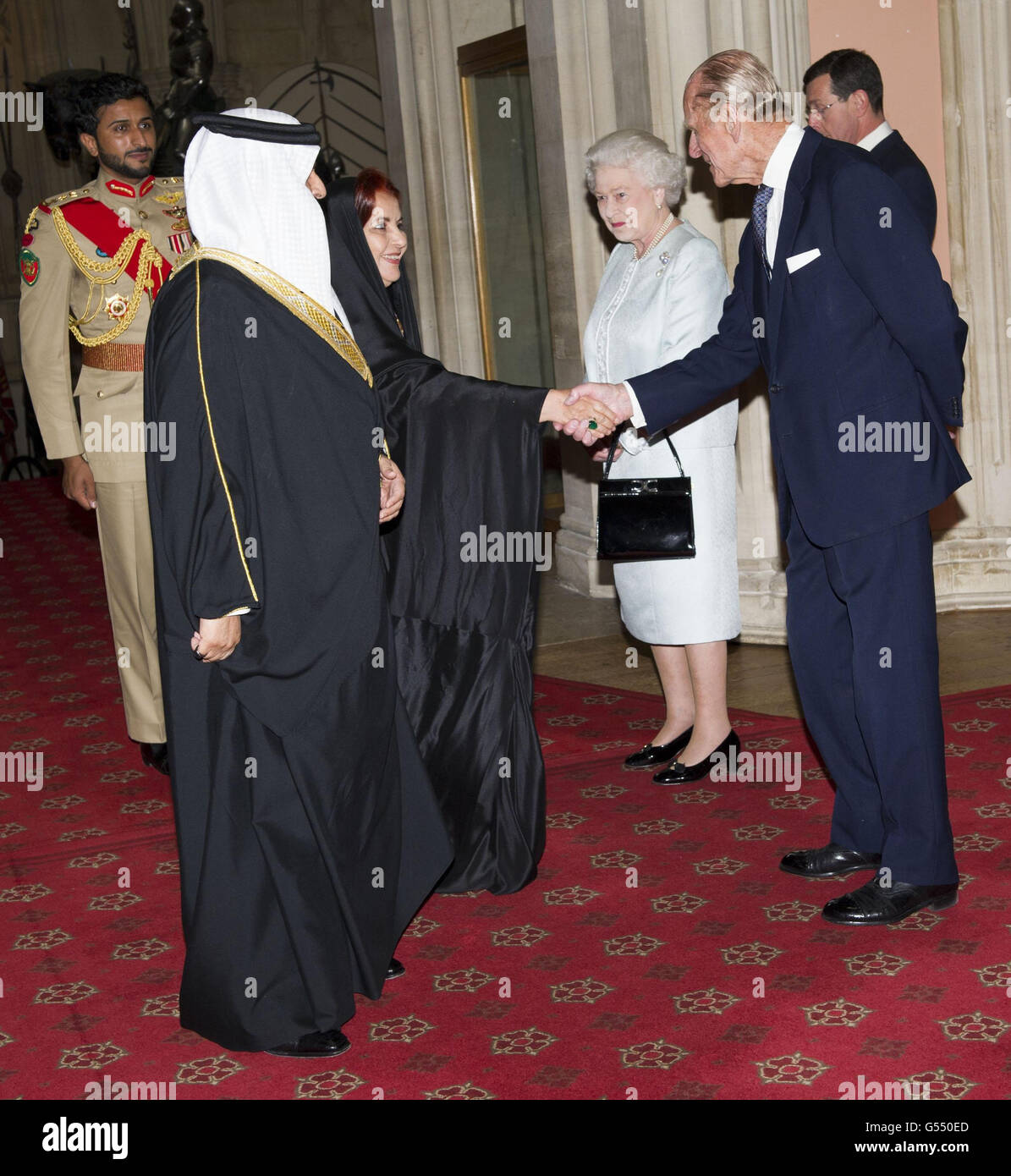 King of Bahrain, Hamad bin Isa Al-Khalifa and Princess Sabeeka bint ...