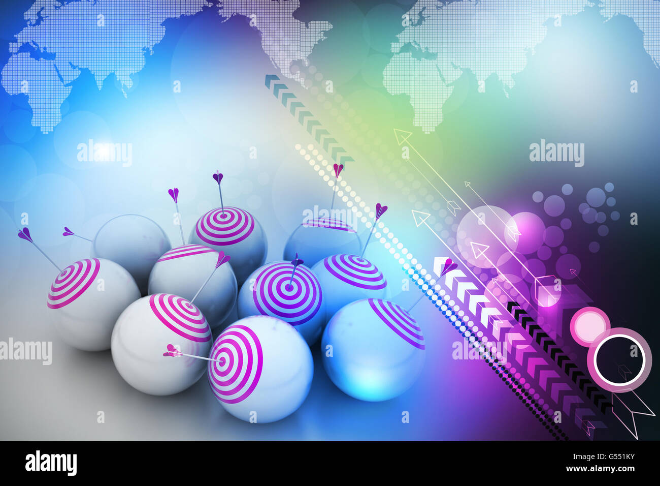 symbol of targeted marketing Stock Photo - Alamy