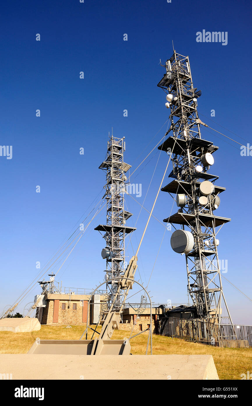 Peak with television relay tower hi-res stock photography and images ...
