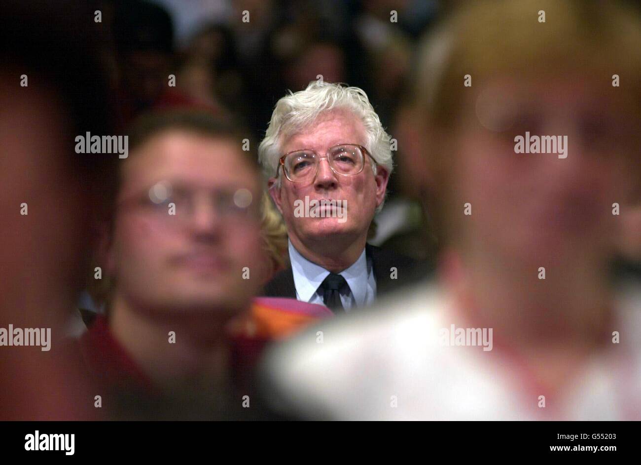 General Secretary of Unison Rodney Bickerstaff, in the audience before ...