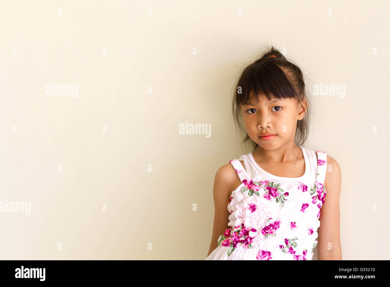 Asian girl kid - Close up Stock Photo - Alamy