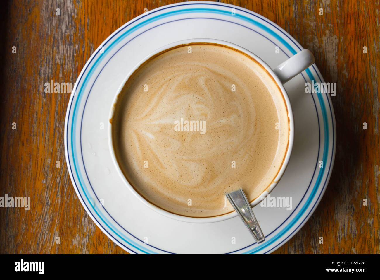 Close up a cup of coffee late Stock Photo - Alamy