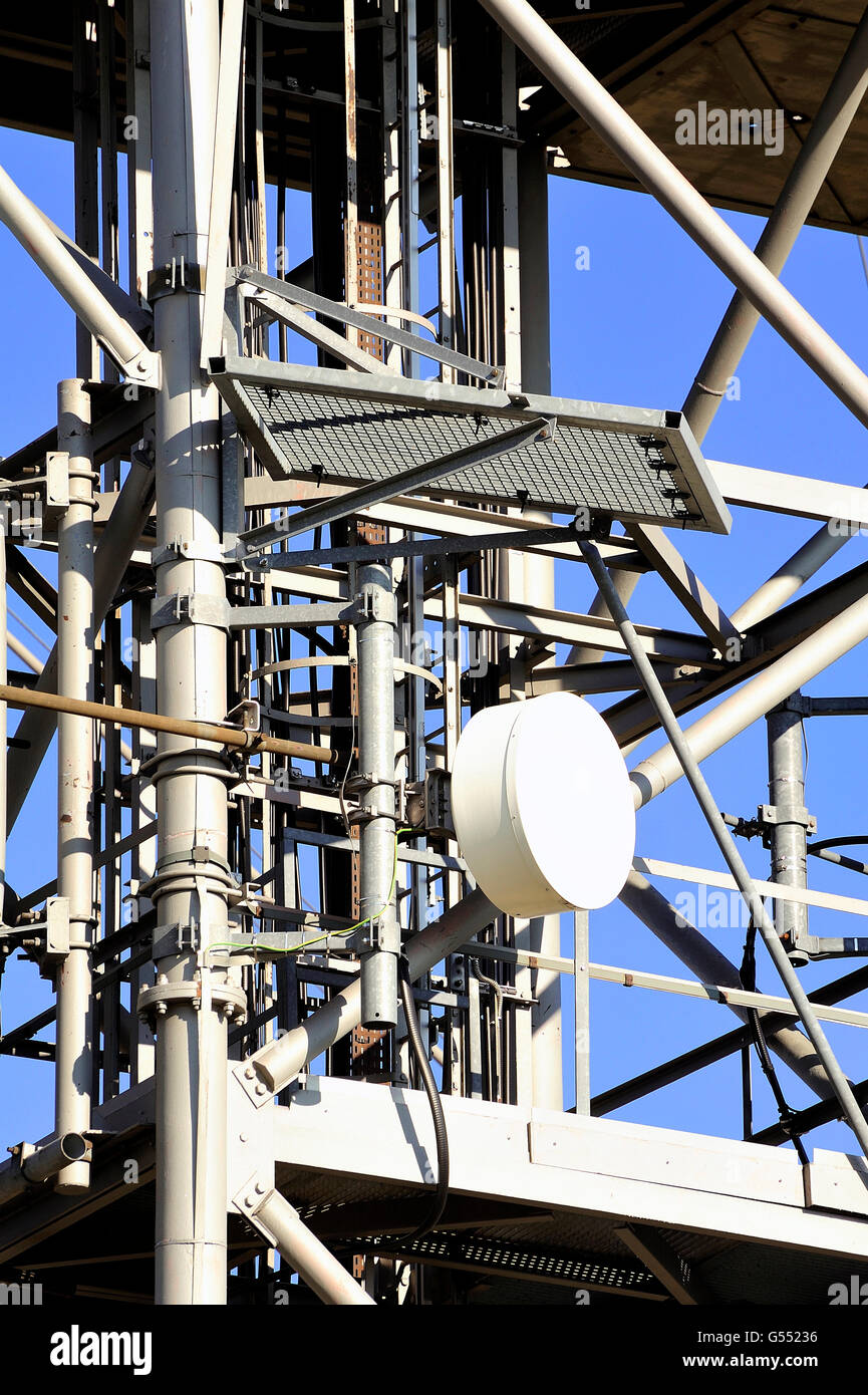 telecommunication antennas, TV relay, mobile phones, radios intallées ...