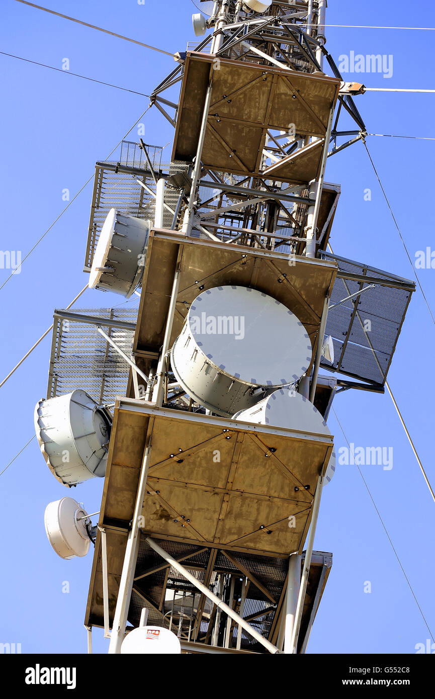 Peak with television relay tower hi-res stock photography and images ...