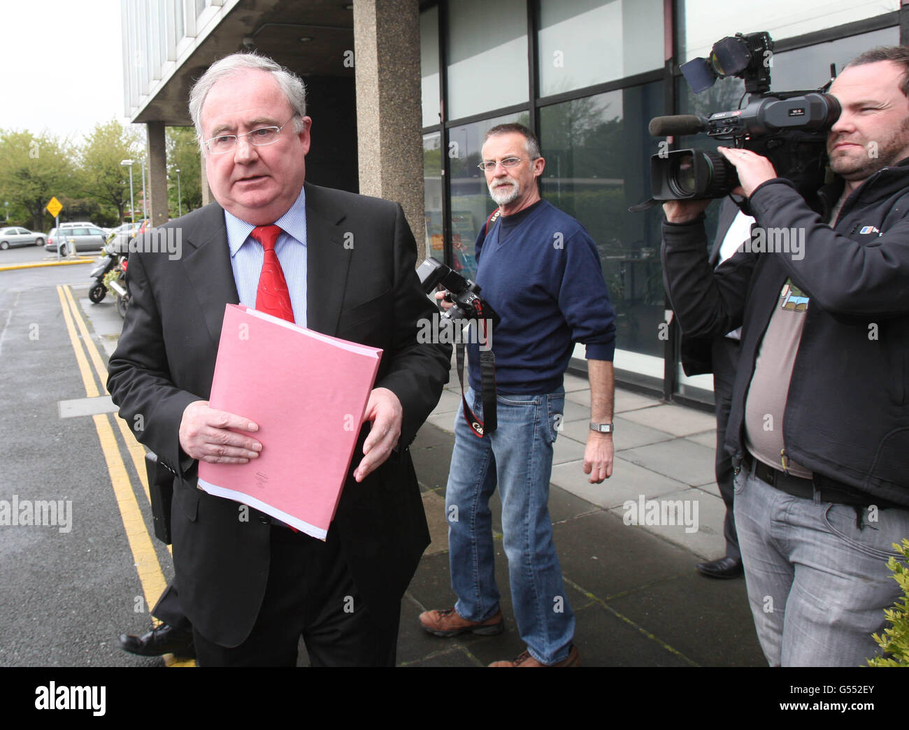 Communications Minister Pat Rabbitte after a meeting with the RTE Board ...