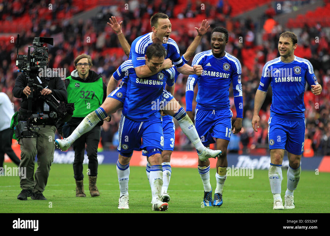 Soccer fa cup final chelsea v liverpool wembley stadium hi-res stock ...