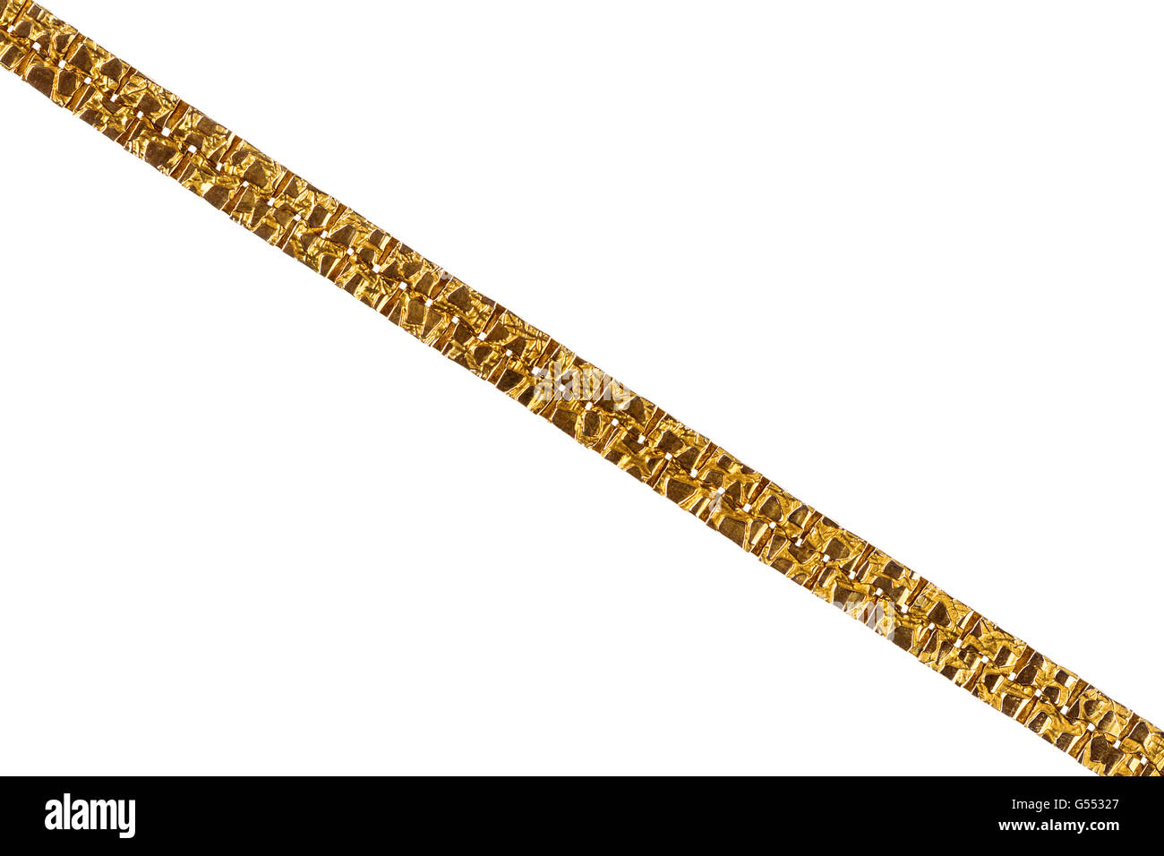 Old massive gold chain isolated on white background Stock Photo - Alamy