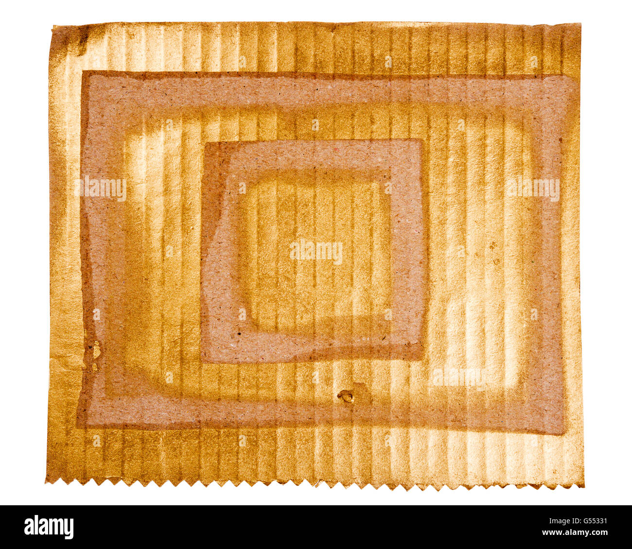 Abstract hand painted with gold paint on cardboard arts background ...