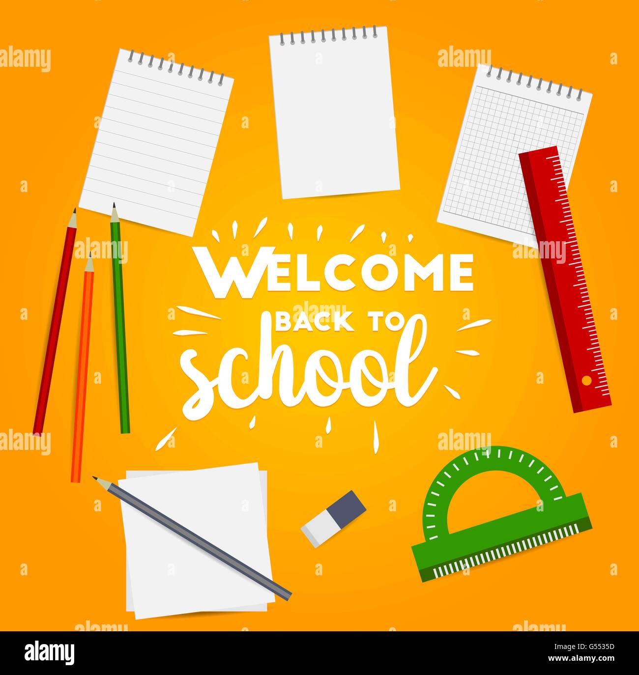 Welcome back phrase Stock Vector Images - Alamy