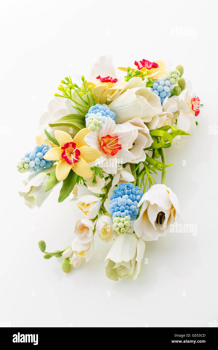 Beautiful spring flower bouquet Stock Photo - Alamy