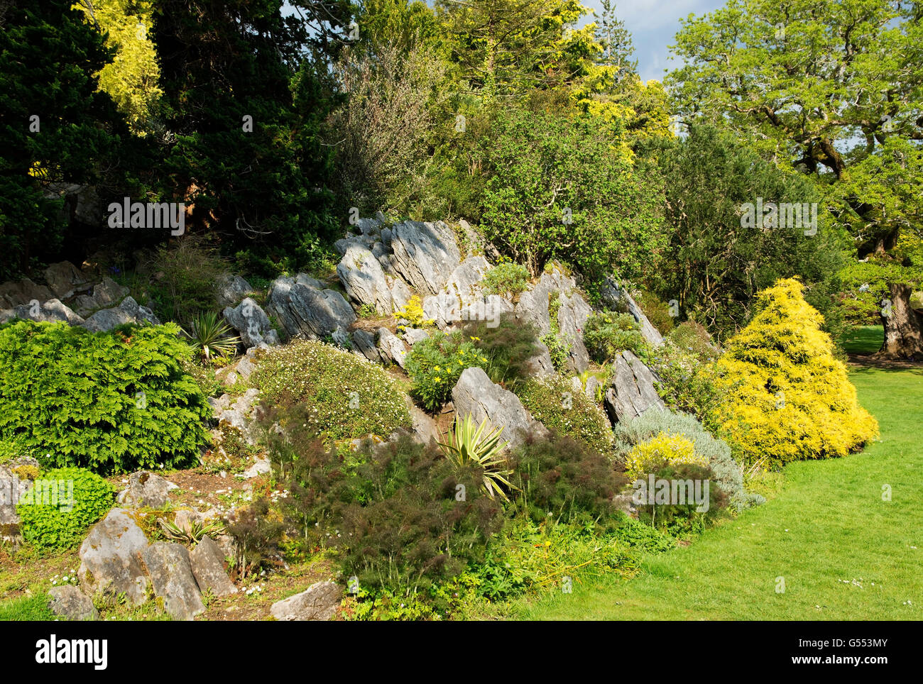 Rockery park in Ireland ( kerry country Stock Photo - Alamy