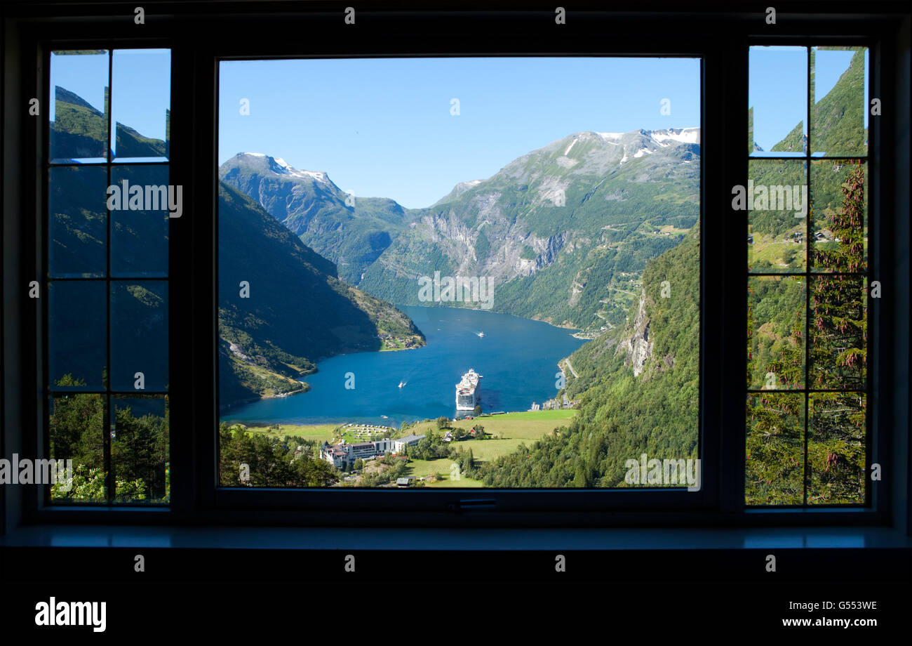 Fjord window view hi-res stock photography and images - Alamy