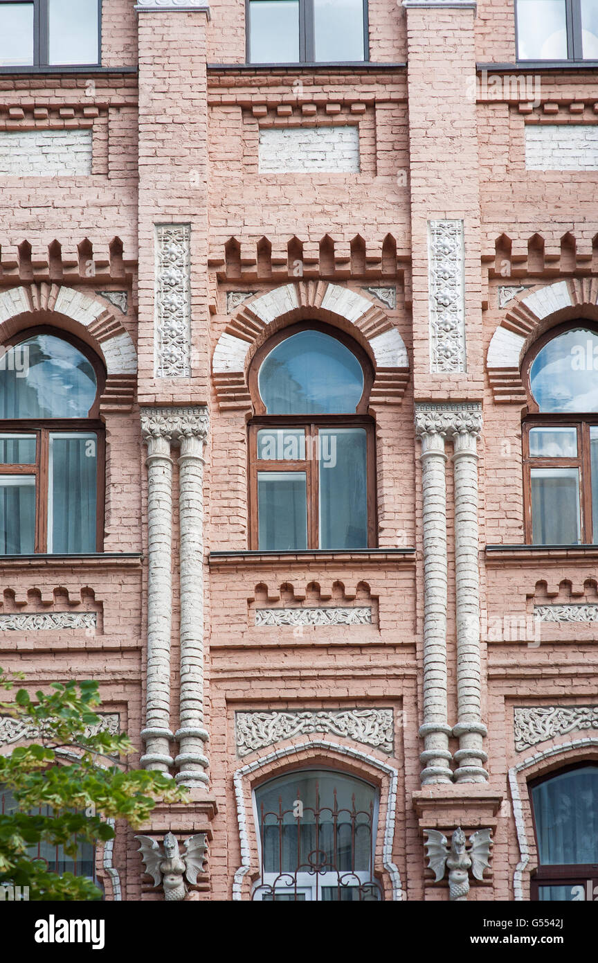 ancient architecture building with windows in classic style Stock Photo ...