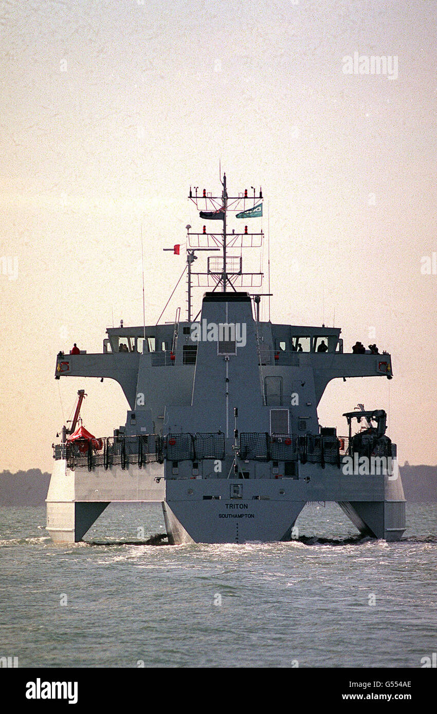 Triton trimaran warship hi-res stock photography and images - Alamy