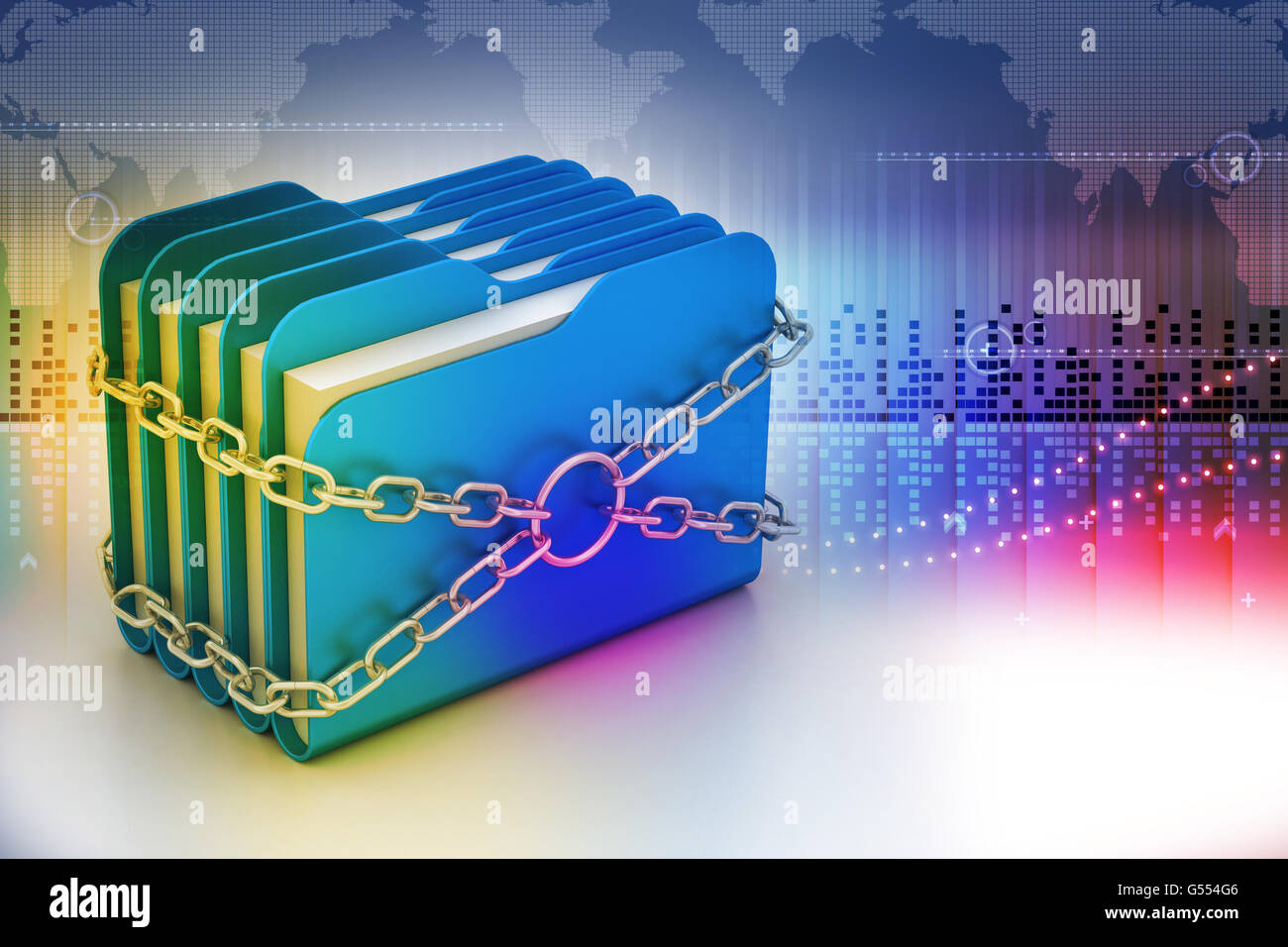 folder locked by chains Stock Photo - Alamy