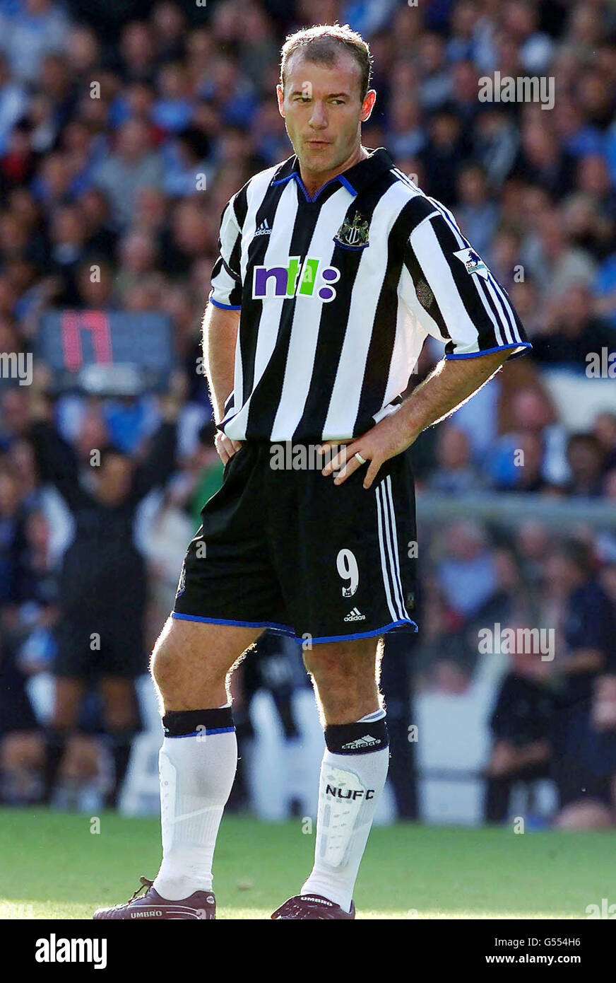 Man City v Newcastle Shearer Stock Photo - Alamy