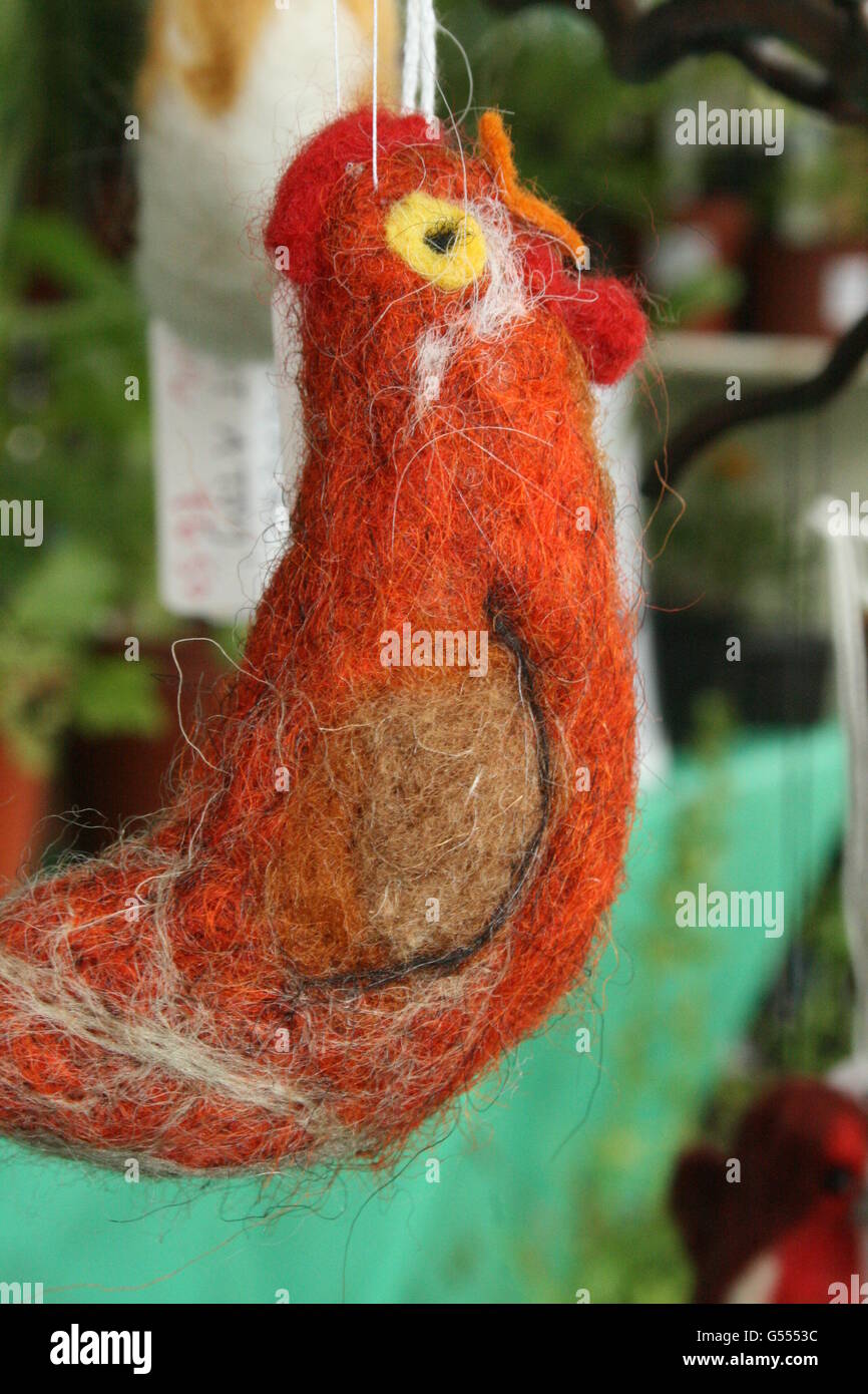 Craft hen, hand made Stock Photo - Alamy