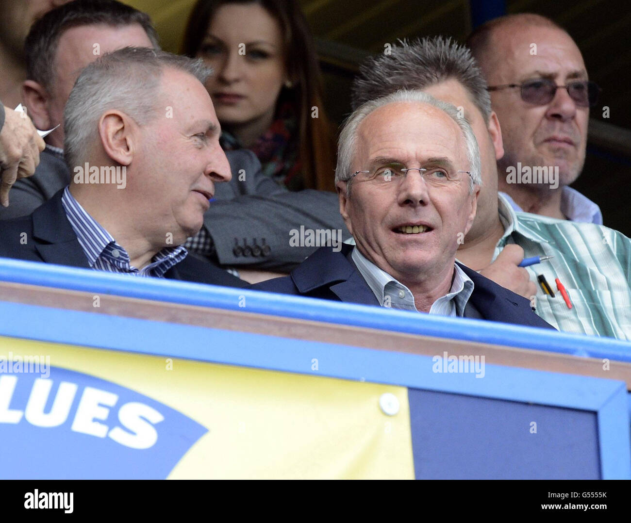 Former England manager Sven Goran Ericsson in the stands before the ...