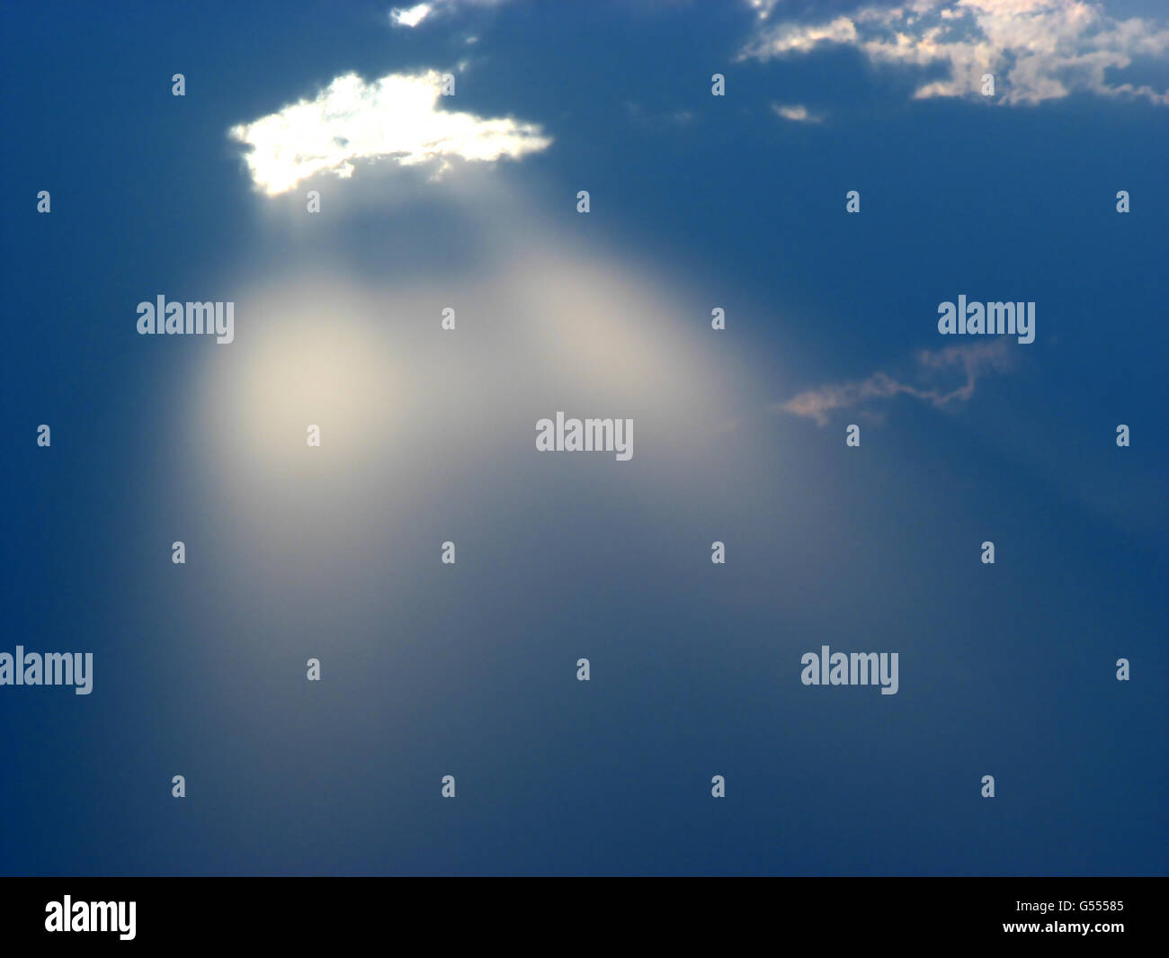 A metaphorical image of a sunray beaming down from the sky like a ...