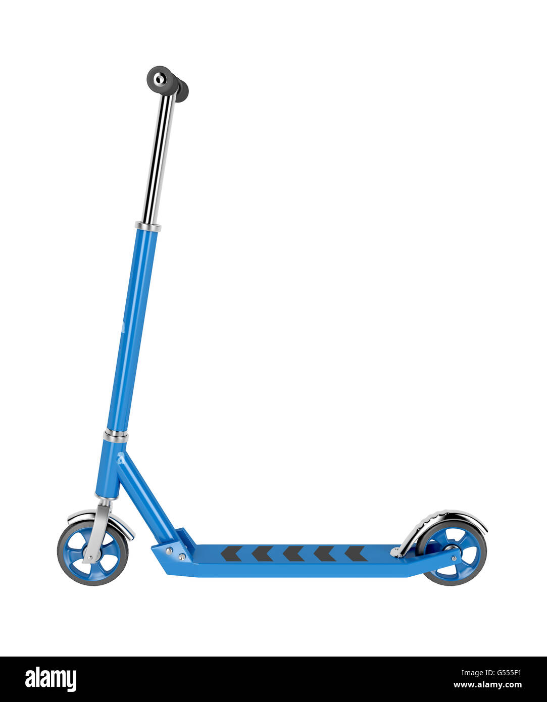 Side view of kick scooter, isolated on white background Stock Photo - Alamy