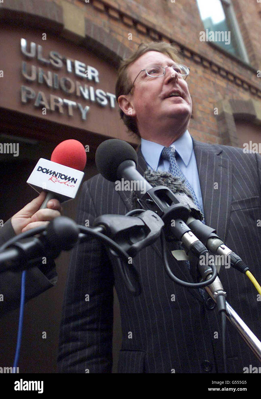 David Trimble annual general meeting Stock Photo - Alamy