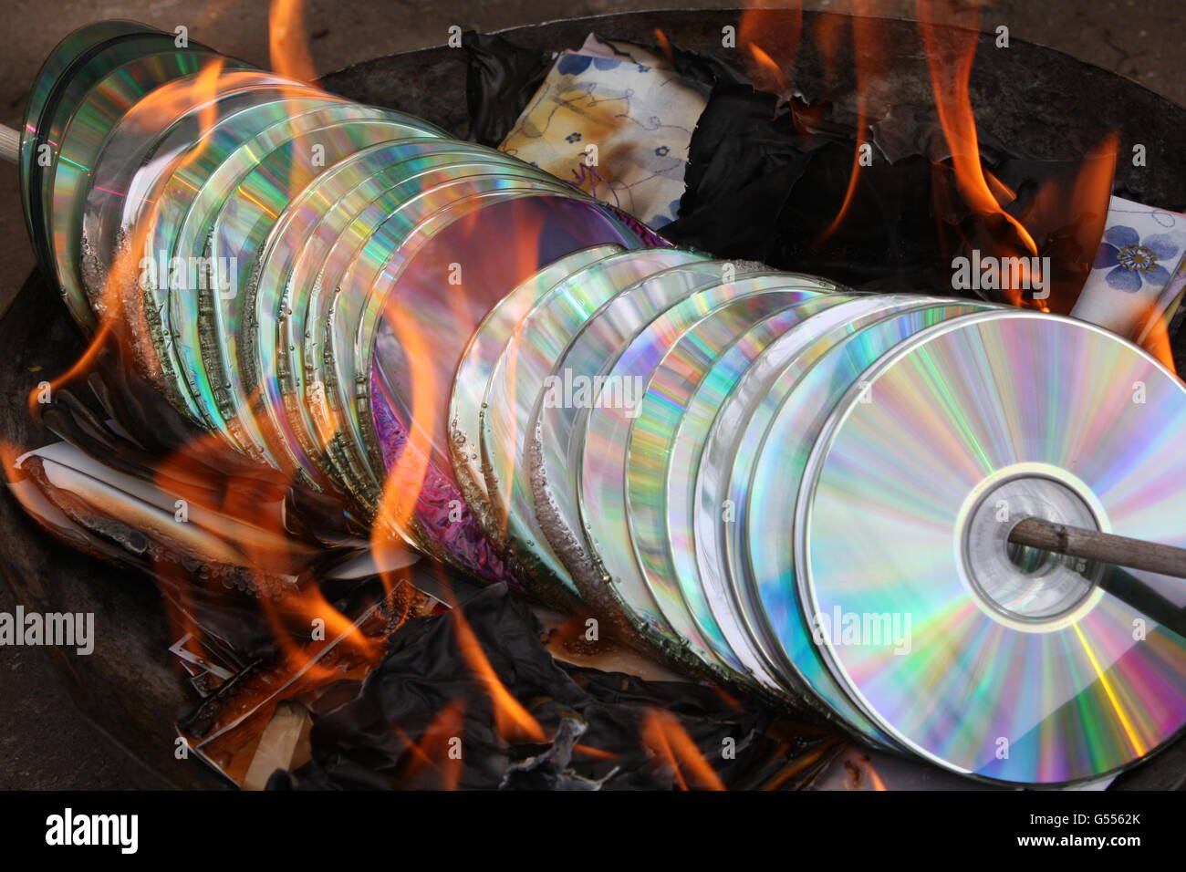 Burnt cd hi-res stock photography and images - Alamy