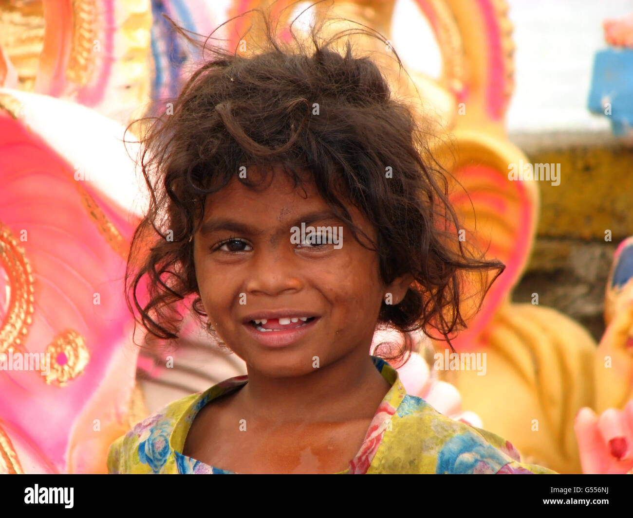 Smiling Indian Girl Stock Photo - Alamy