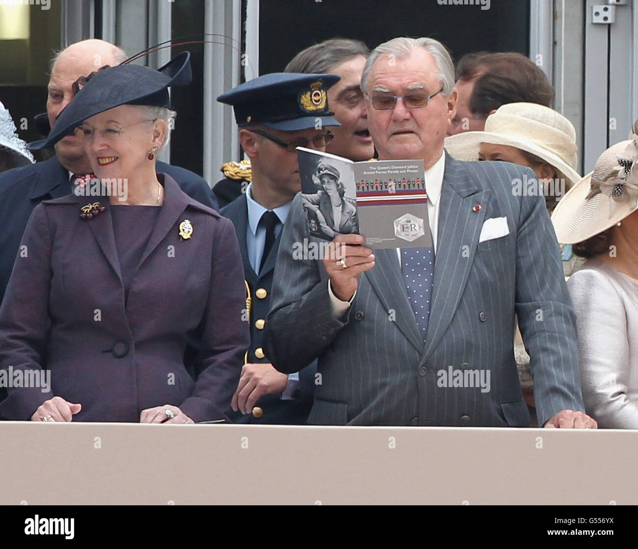 Queen Margrethe II of Denmark (left) and Prince Henrik of Denmark ...