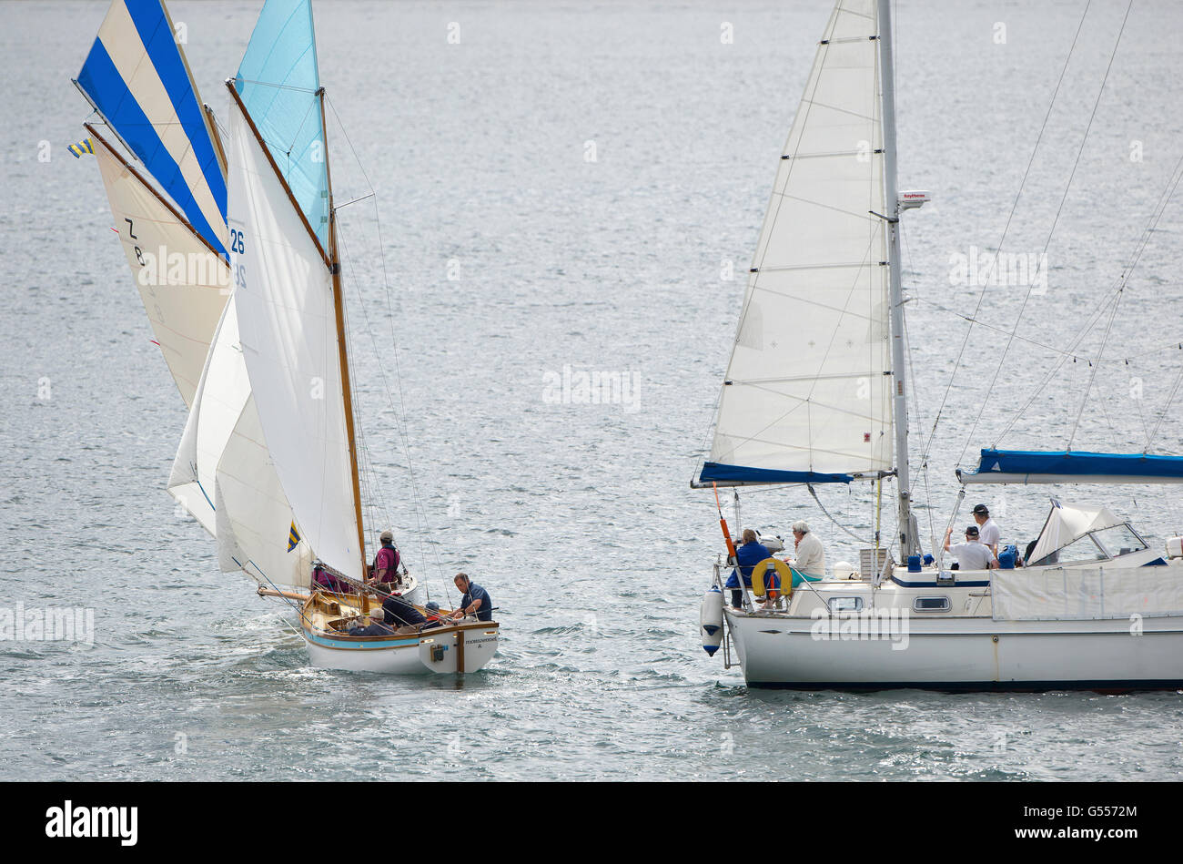 Regatta falmouth bay cornwall hi-res stock photography and images - Alamy