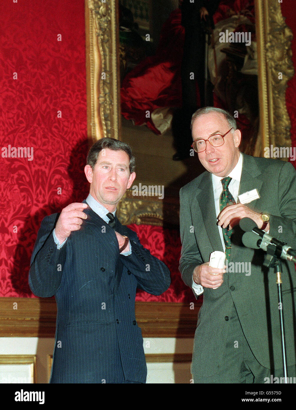 The Prince of Wales (left) shares a platform with Lord Alexander of ...